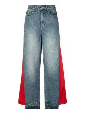 HACULLA. Hybrid Patchwork Wide Leg Jeans - Blue