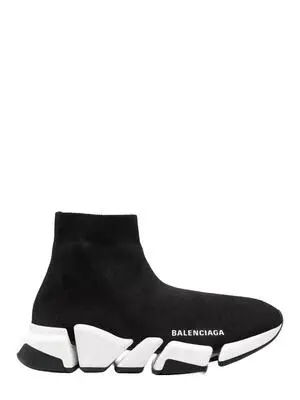 Balenciaga Speed 2.0 Knitted Sneakers - Black