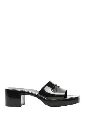 Gucci 60mm Logo-embossed Sandals Black