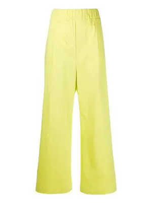 MAISON JEJIA Elasticated Wide-leg Trousers - Yellow