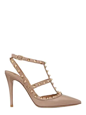 Valentino Garavani 10mm Rockstud Caged Pumps - Neutrals
