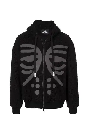 HACULLA. Masked Zipped Hoodie - Black