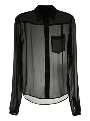 AMIR SLAMA Silk Shirt - Black