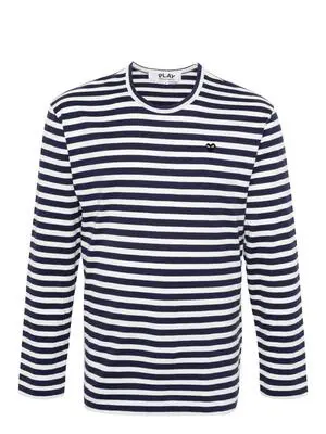 Play Comme Des Garcon Striped T-shirt - Blue