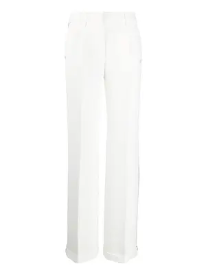 Off-White Contrasting Trim Tailored Trousers - White
