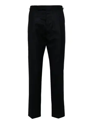 Thom Browne Cropped Wool Trousers - Blue