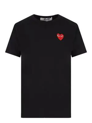 PLAY COMME DES GARCON Heart Appliqué T-Shirt