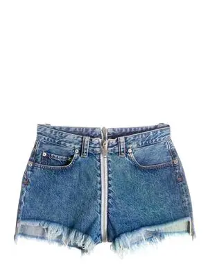 BEN TAVERNITI UNRAVEL PROJECT UNRAVEL PROJECT Front-To-Back Raw Denim Shorts