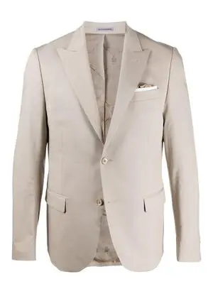 DANIELE ALESSANDRINI Classic Tailored Blazer - Neutrals