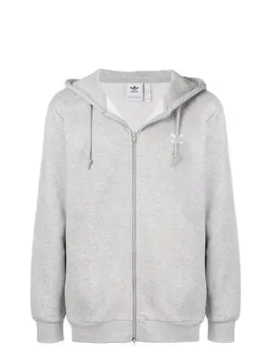 Adidas Oversized Zip Front Hoodie - Grey