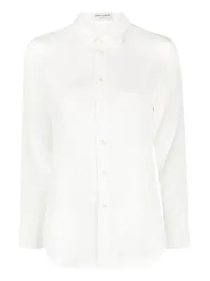 SAINT LAURENT Classic Collar Silk Shirt