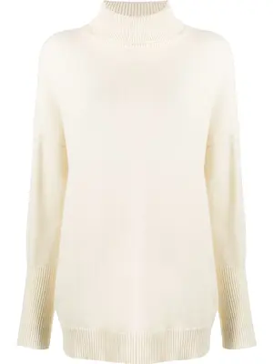 Chinti & Parker Roll Neck Cashmere Sweater - Neutrals