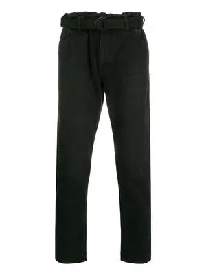 Off-White Off-White Slim-Fit Belted Jeans Black