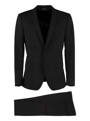 Dolce & Gabbana Martini-fit Single-breasted Suit - Black
