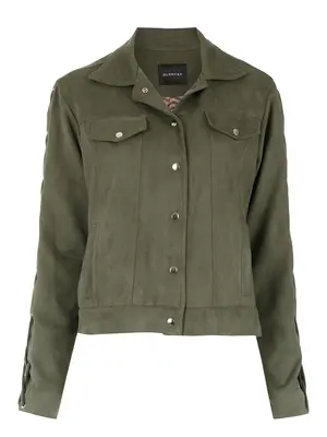 OLYMPIAH Nápoles Lace-up Jacket - Green
