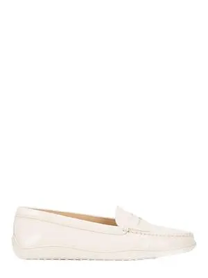 TOD'S Patent Leather Loafers - White