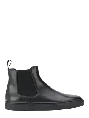SCAROSSO Tommaso Leather Chelsea Boots - Black
