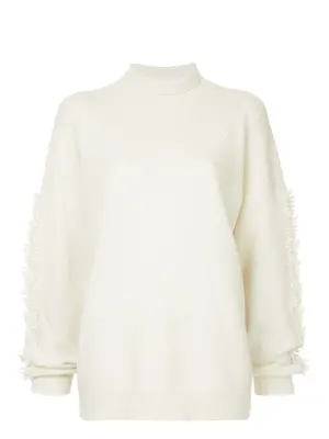 BARRIE Troisieme Dimension Cashmere Turtleneck Pullover - White