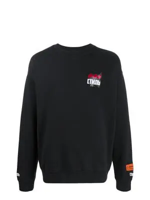 Heron Preston Logo Print Sweatshirt - Black