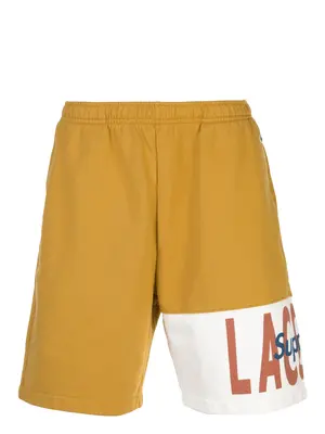 Supreme X Lacoste Logo-panel Track Shorts - Gold