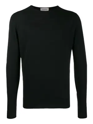 John Smedley Lundy Crew Neck Jumper - Black