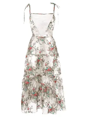MACGRAW Prairie Embroidered Dress - Multicolour