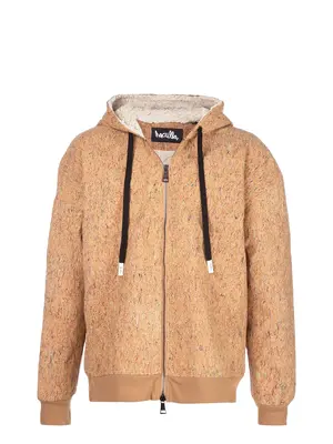 HACULLA. Drop Shoulder Illustrated Hoodie - Brown