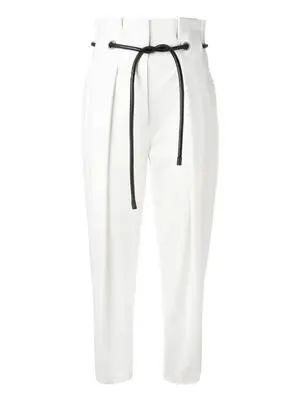 3.1 Phillip Lim Origami Pleated Trousers - White