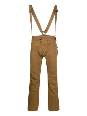 Dsquared2 Cargo Trousers With Suspenders And Zip Detail - Neutrals