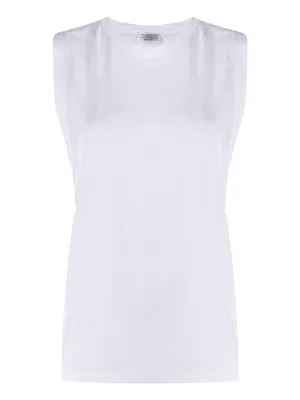 Brunello Cucinelli Basic Tank Top - White