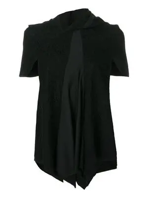 Comme Des Garçons Lace Panelled Blouse - Black