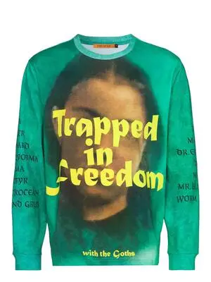 VYNER ARTICLES Trapped Printed T-shirt - Green