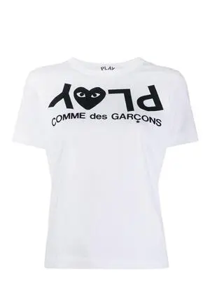 Play Comme Des Garcon Logo T-shirt - White