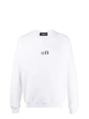 Dsquared2 Mini Icon-print Crew Neck Sweatshirt - White