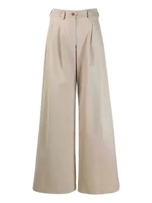 MAISON JEJIA Katherine Wide Leg Trousers - Neutrals