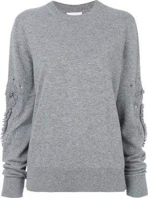 BARRIE Barrie Romantic Timeless Cashmere Pullover Grey