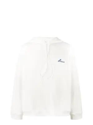 We11Done Oversized Logo Hoodie - White