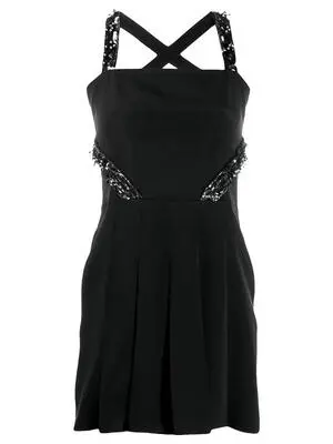 Emilio Pucci Sequin Embellished Square Neck Dress - Black