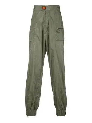 Off-White All Over Logo Track Trousers - Green