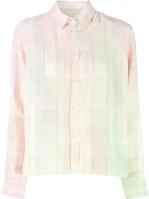 Woolrich Fluid Check Shirt - Pink