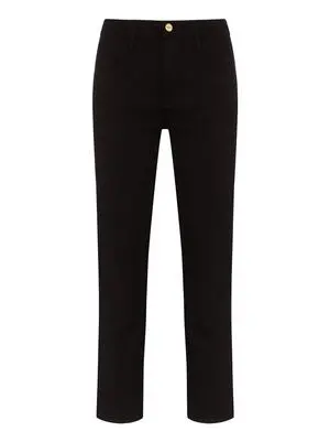 FRAME Le High Straight Leg Jeans - Black