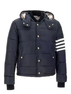 Thom Browne 4-bar Down Bomber Jacket - Blue