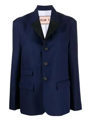 PLAN C Flap Pocket Blazer
