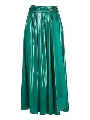 Sies Marjan Belted A-line Long Skirt - Green