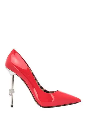 Philipp Plein Skull Pointed-toe Pumps - Red