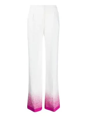 OFF-WHITE Splatter-Effect Palazzo Trousers