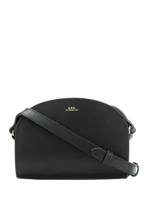 A.p.c. Mini Demi Lune Shoulder Bag - Black