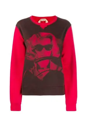 N°21 Graphic Print Sweatshirt - Red
