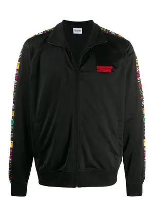 SSS WORLD CORP Contrast Side Panel Jacket - Black