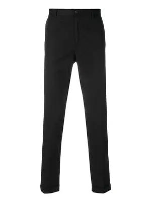 Dolce & Gabbana Logo-tag Chinos - Black